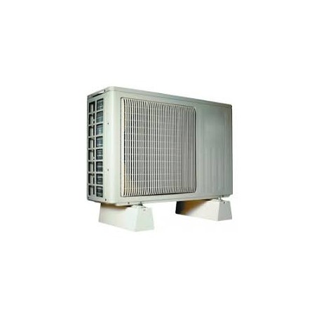 Base for fixing the outdoor unit to the floor with anti-vibration rubber